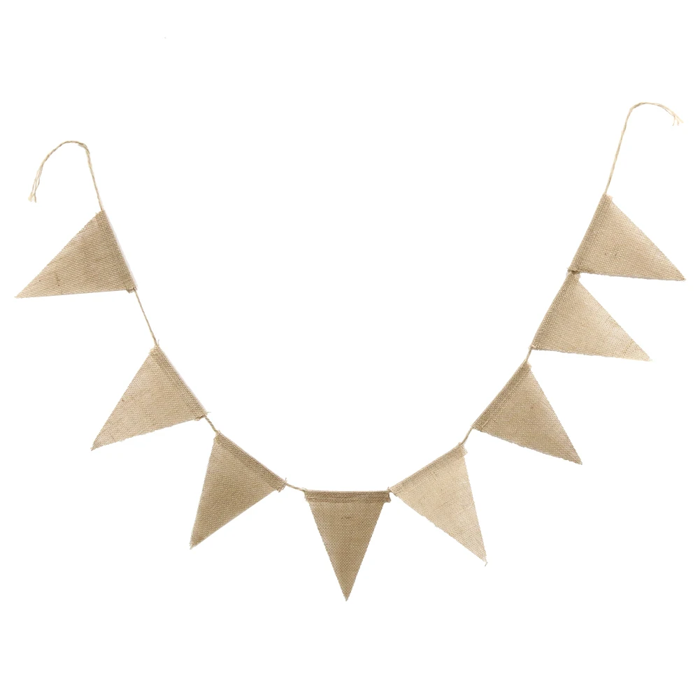 Triangle Burlap Banner Clipart