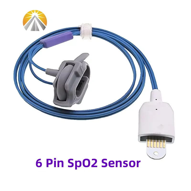 SpO2-Sensor-6-Pin-1269-LNOP-DCI-DCIP-0-9-Meter-Neonatal-Child-Pediatric ...