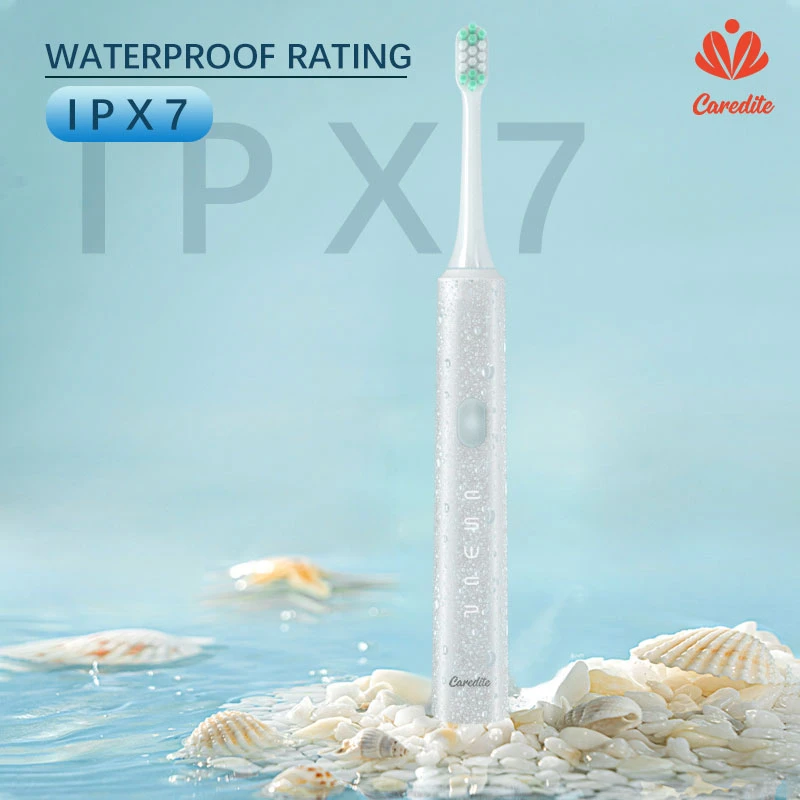 Caredite Luxury Electric Toothbrush with 5 Cleaning Modes, 4 Brush ...