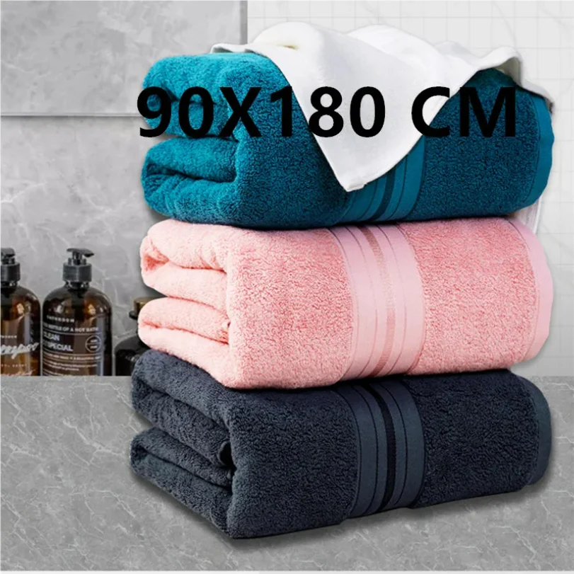100% Egyptian Cotton Bath Towel Absorbent Adult Bath Towel Solid Color ...