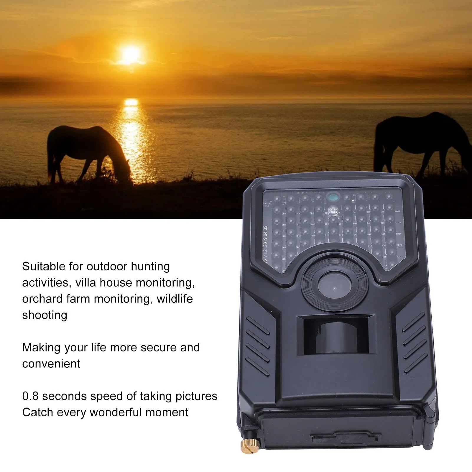 Infrared Hunting Camera Trail Camera 12MP HD 1080P Infrared Hunting ...