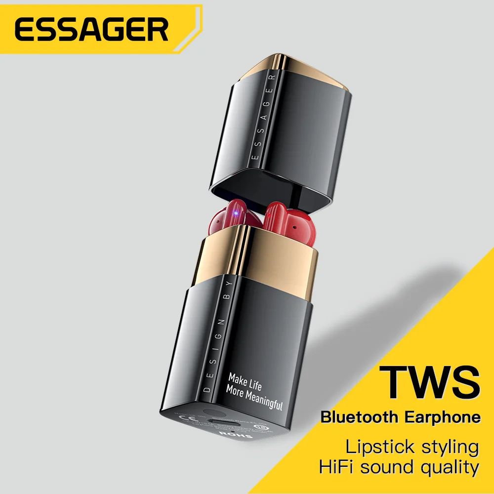 Essager-TWS-Lipstick-Wireless-Earphones-Bluetooth-V5-3-Headphones-with ...