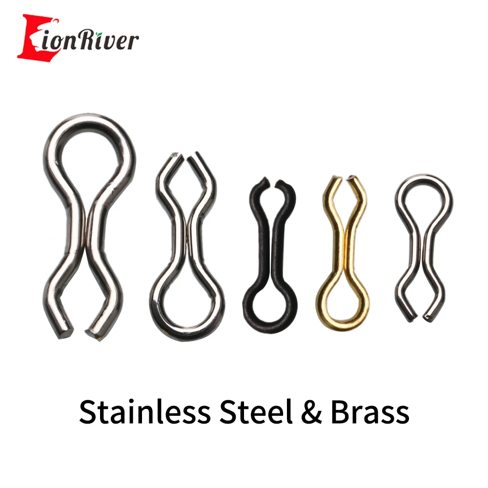 LIONRIVER 50/100pcs Fishing Stainless Steel/ Brass Sinker Eyelets DO-IT ...