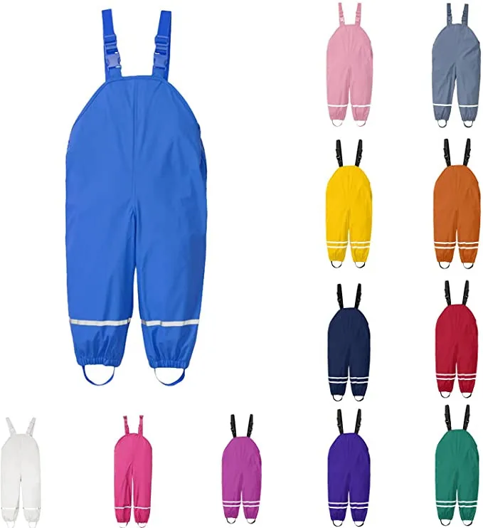 Children-Waterproof-Rain-Pants-Wear-Boys-Kids-Rain-Clothes-Jumpsuit ...