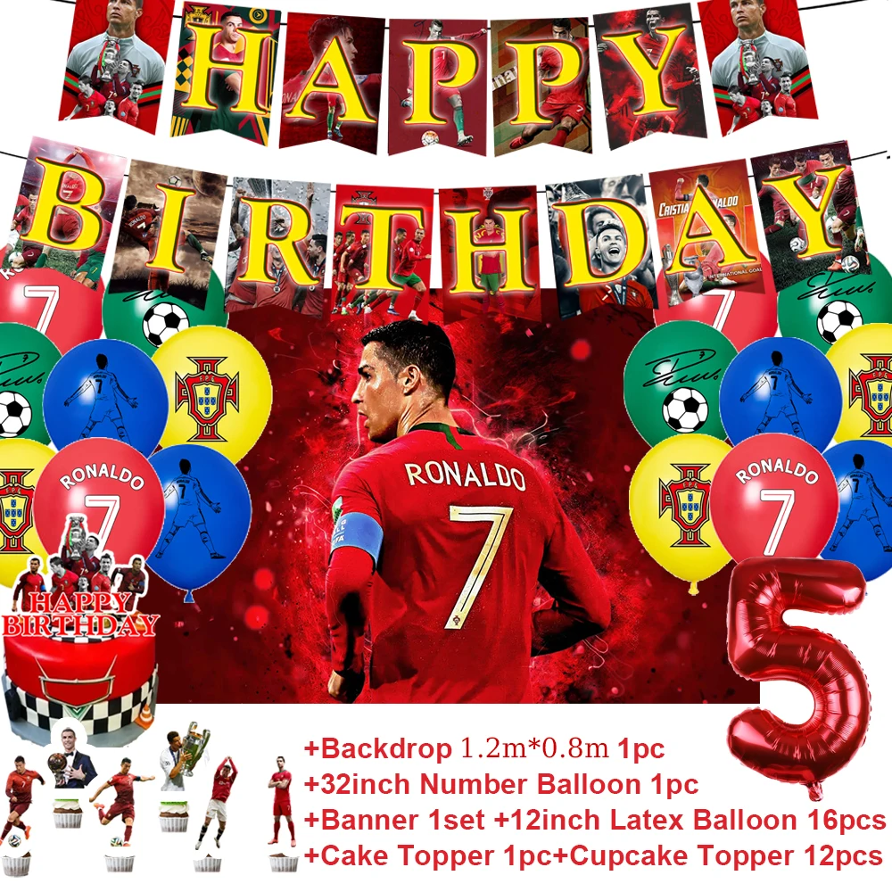 Celebrate the Legend: CR7 by Cristiano Ronaldo Party Decorations for ...