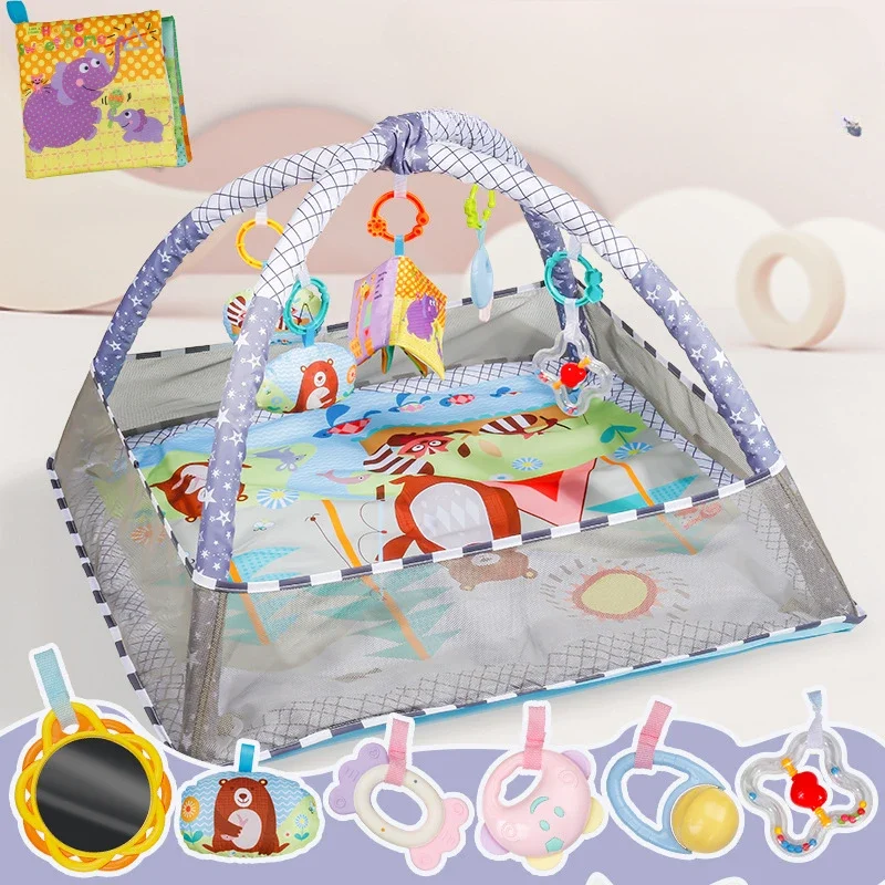 Baby-Fitness-Frame-Crawling-Game-Blanket-Multifunctional-Educational ...