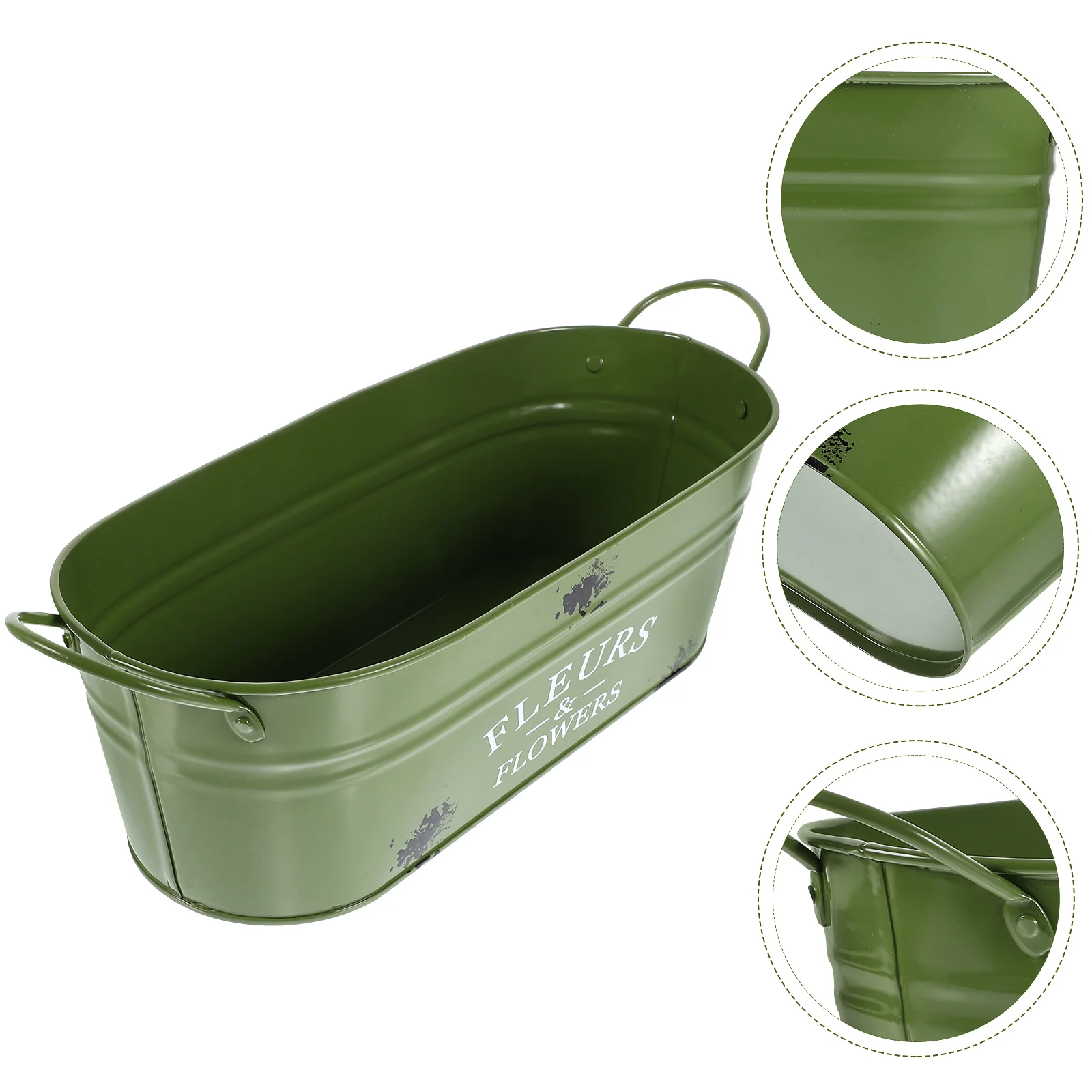 Vaschette In Zinco Per Piante Vaso Di Latta Secchio Per Fiori Vasi In ...