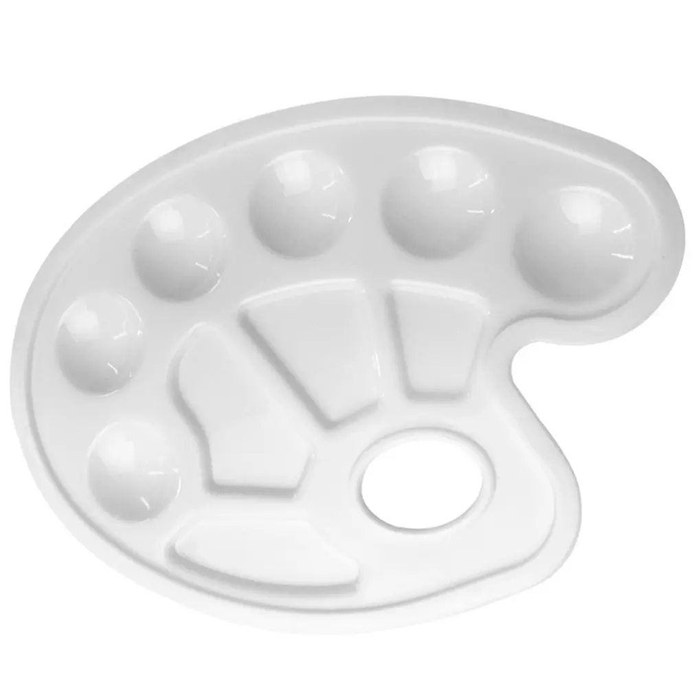 1pc Plastic Palette Art Paint Plastic Drawing Tray Color Palette for ...