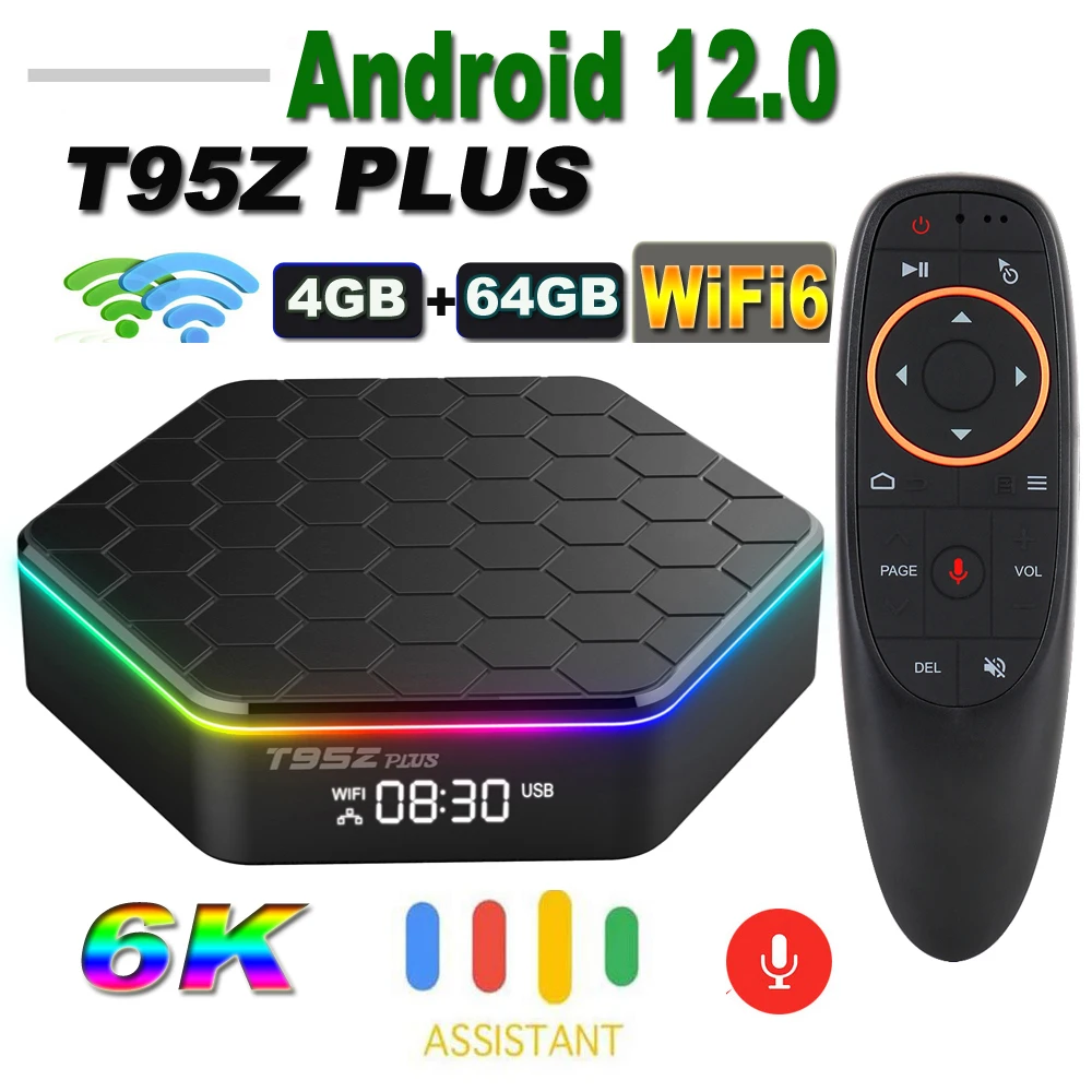 T95Z-PLUS-Android-12-TV-Box-Allwinner-H618-6K-2-4G-5G-Wifi6-4GB-64B ...