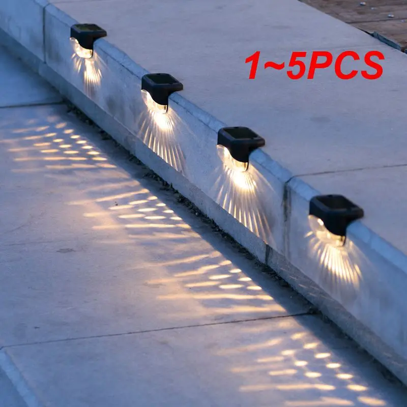1-5PCS-LED-Solar-Stair-Light-Waterproof-Outdoor-Garden-Passage ...