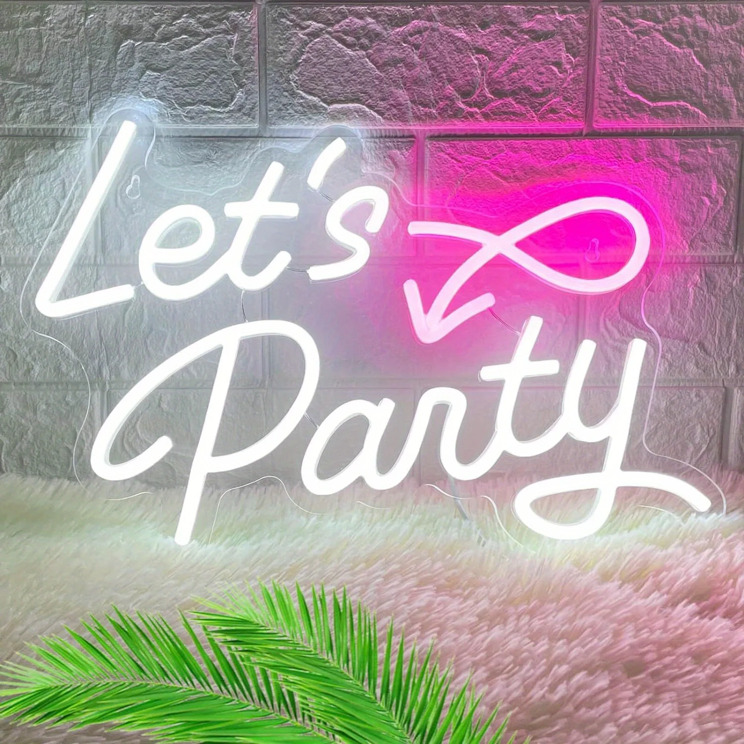 Let-s-Party-Neon-Sign-for-Wall-Decor-Lets-Party-LED-Neon-Sign-Art ...