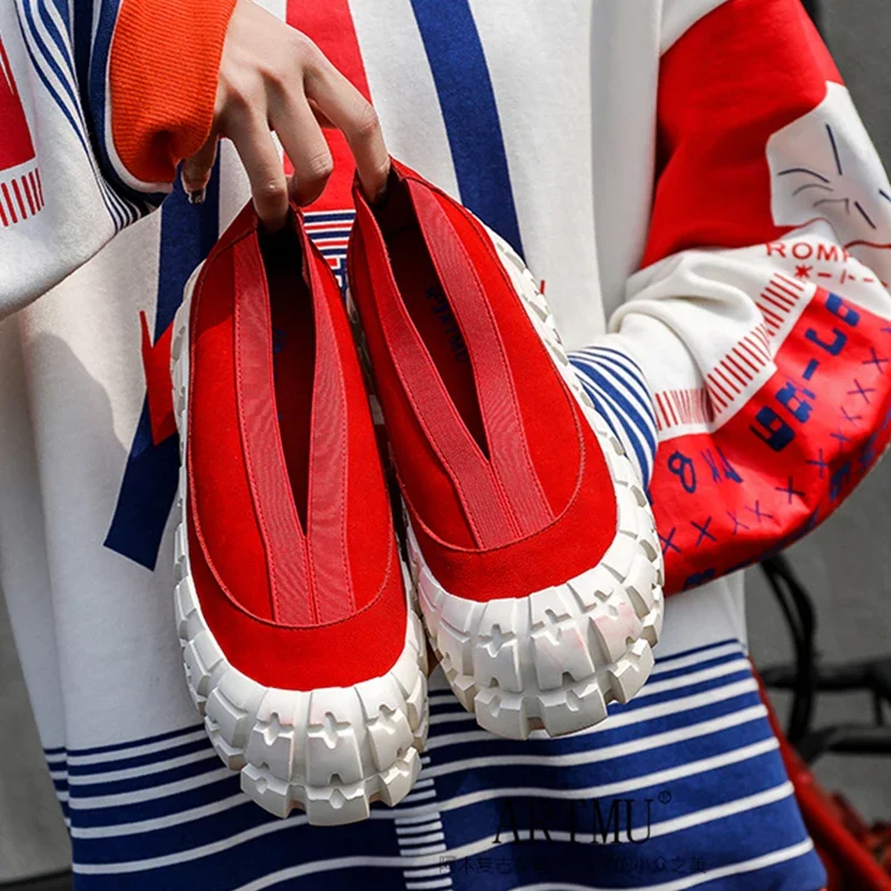 Birkuir-Chaussures-Plateforme-Plate-en-Cuir-group-pour-Femme-Mocassins ...