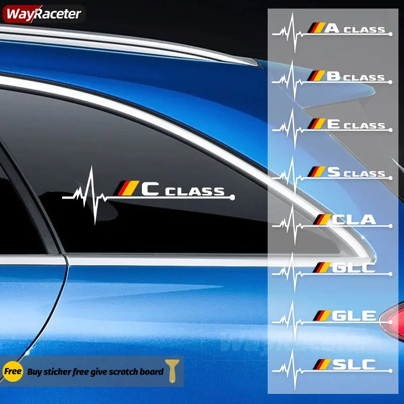 Reflective-Car-Body-Vinyl-Decal-Window-Sticker-For-Mercedes-Benz-A-B-C ...