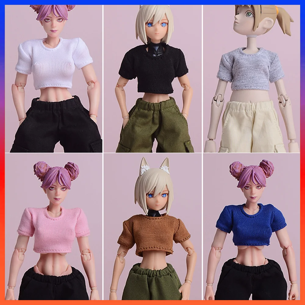 Spot-Goods-06GF02-1-12-Scale-Female-Soldier-Short-Sleeved-Multi-Pocket ...