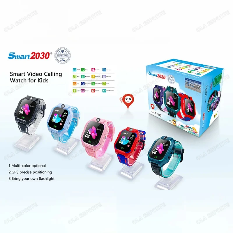 New Kids Smart Watch 2026 SOS GPS Track Sim Card Smartwatch Phone ...