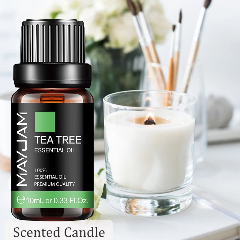 MAYJAM 10ML Pure Tea Tree Essential Diffuser Ylang Vanilla Lemongrass ...