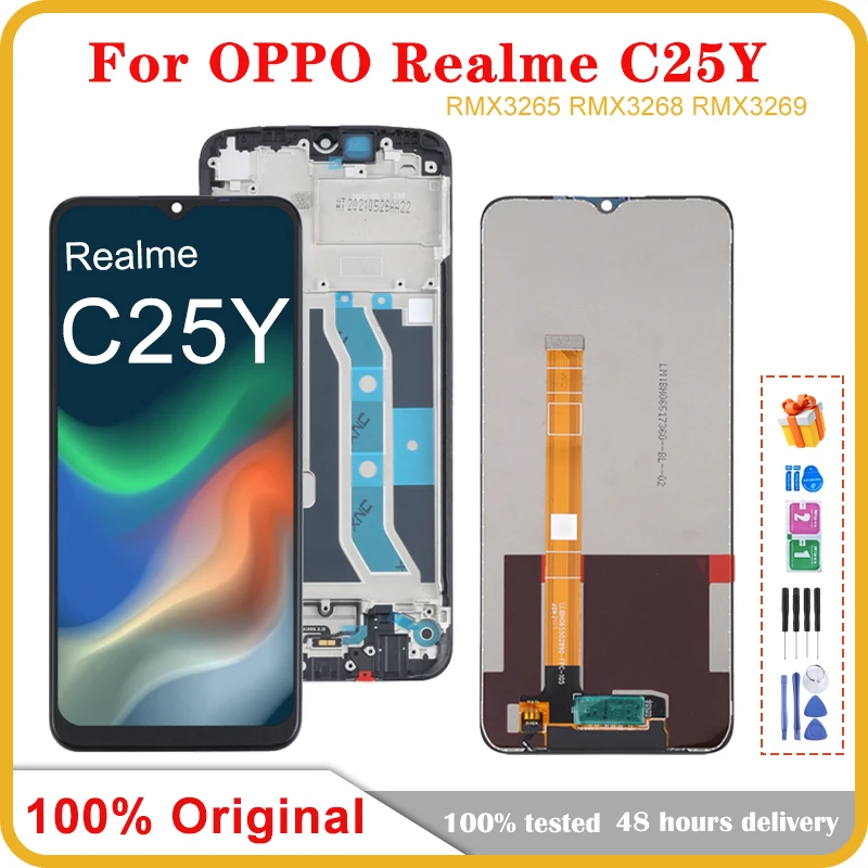 6.5" Original For Oppo Realme C25y Rmx3265 Rmx3268 Rmx3269 Lcd Display ...