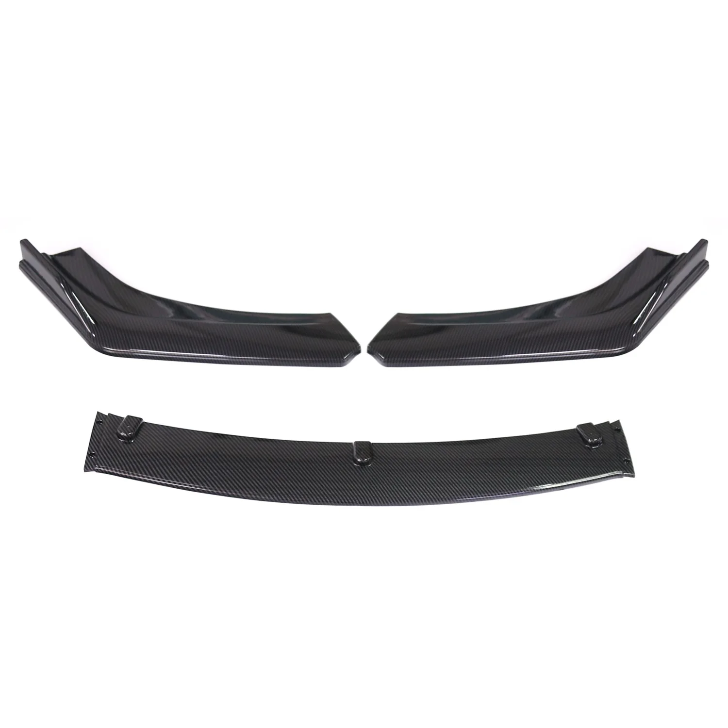 Universal Car Front Bumper Lip Body Kit Spoiler Splitter Diffuser 3PCS ...