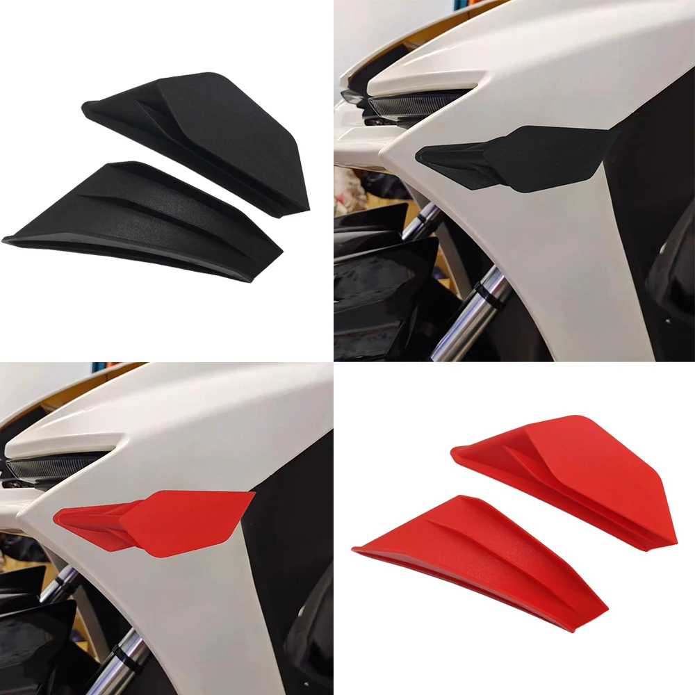 1 Pair Motorcycle Front Fairing Aerodynamic Winglets Dynamic Wing Kit ...