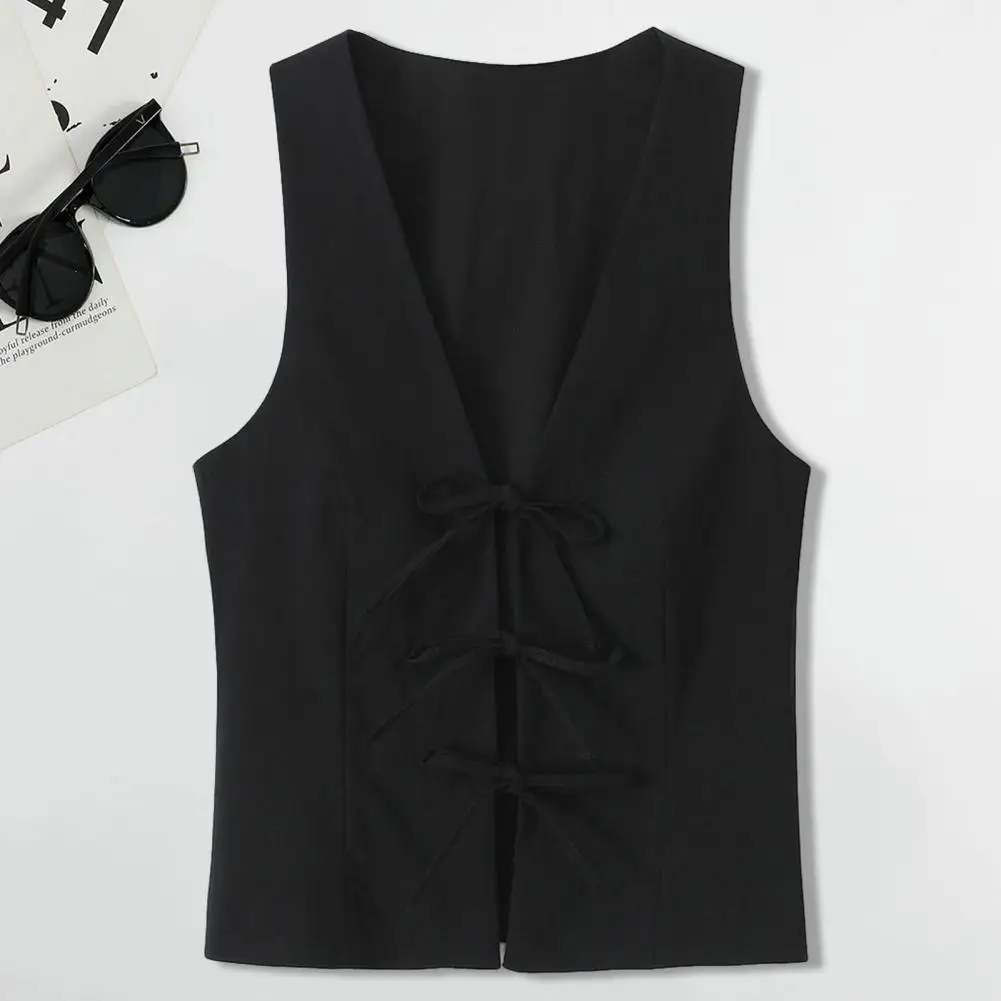 Spring-Top-Women-Loose-Style-Top-Stylish-Lace-up-Tank-Tops-for-Women ...