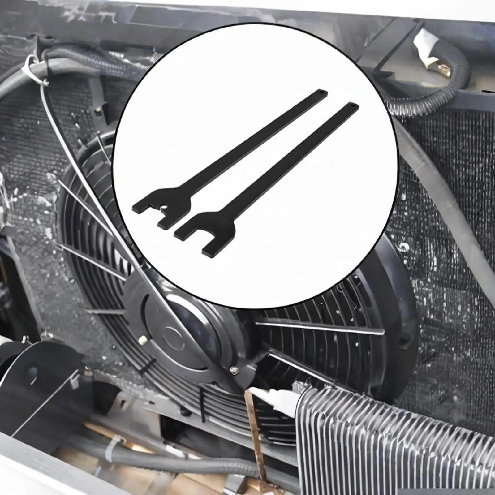 2x Fan Nut Wrench Set Viscous Fan Spanner Wrench Tool Set Repair Tool ...