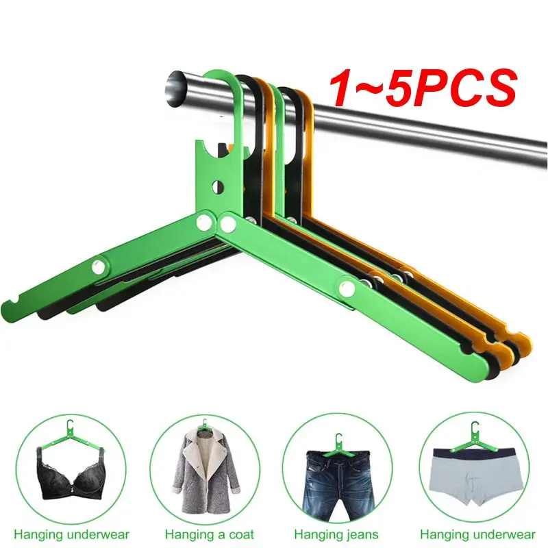 1-5PCS-Aluminum-Alloy-Clothes-Drying-Hanger-Folding-Clothing-Rack ...