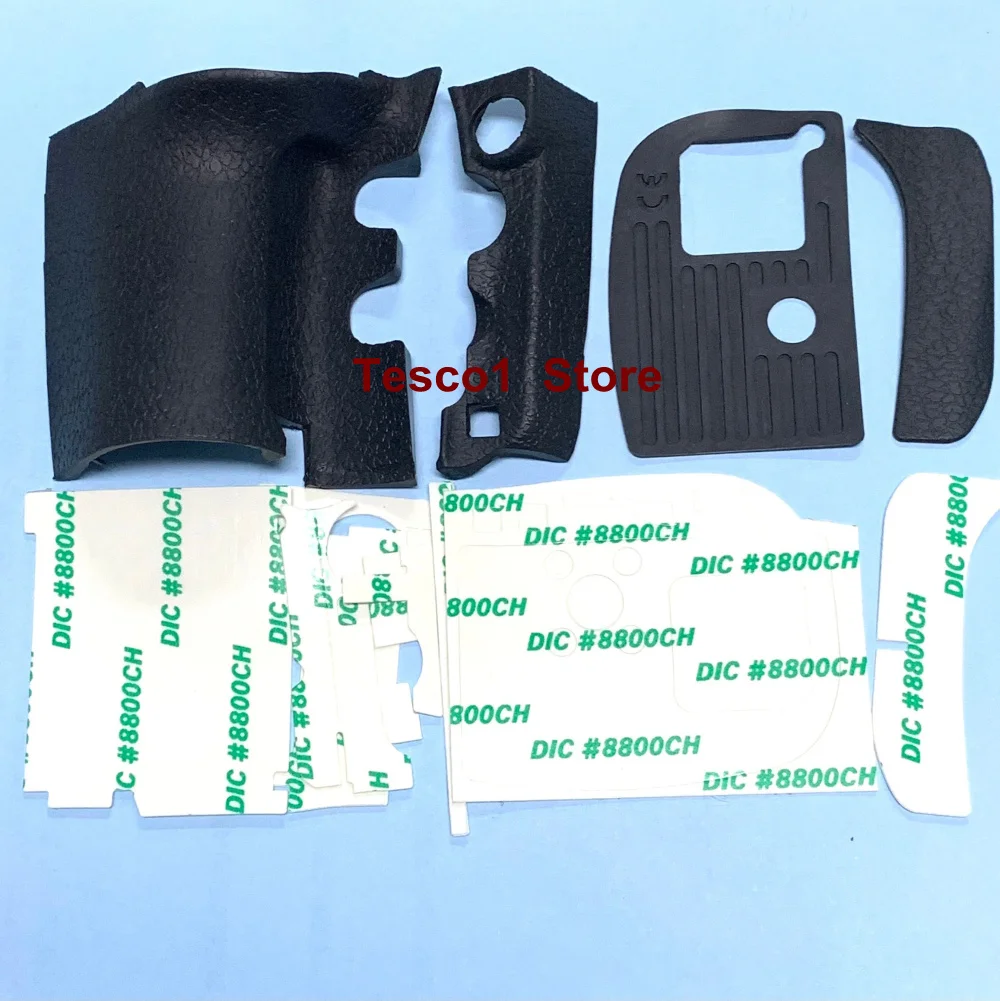 NEW-4PCS-Body-Cover-Rubber-Set-Rubber-With-Tape-For-Nikon-D800-D800E ...