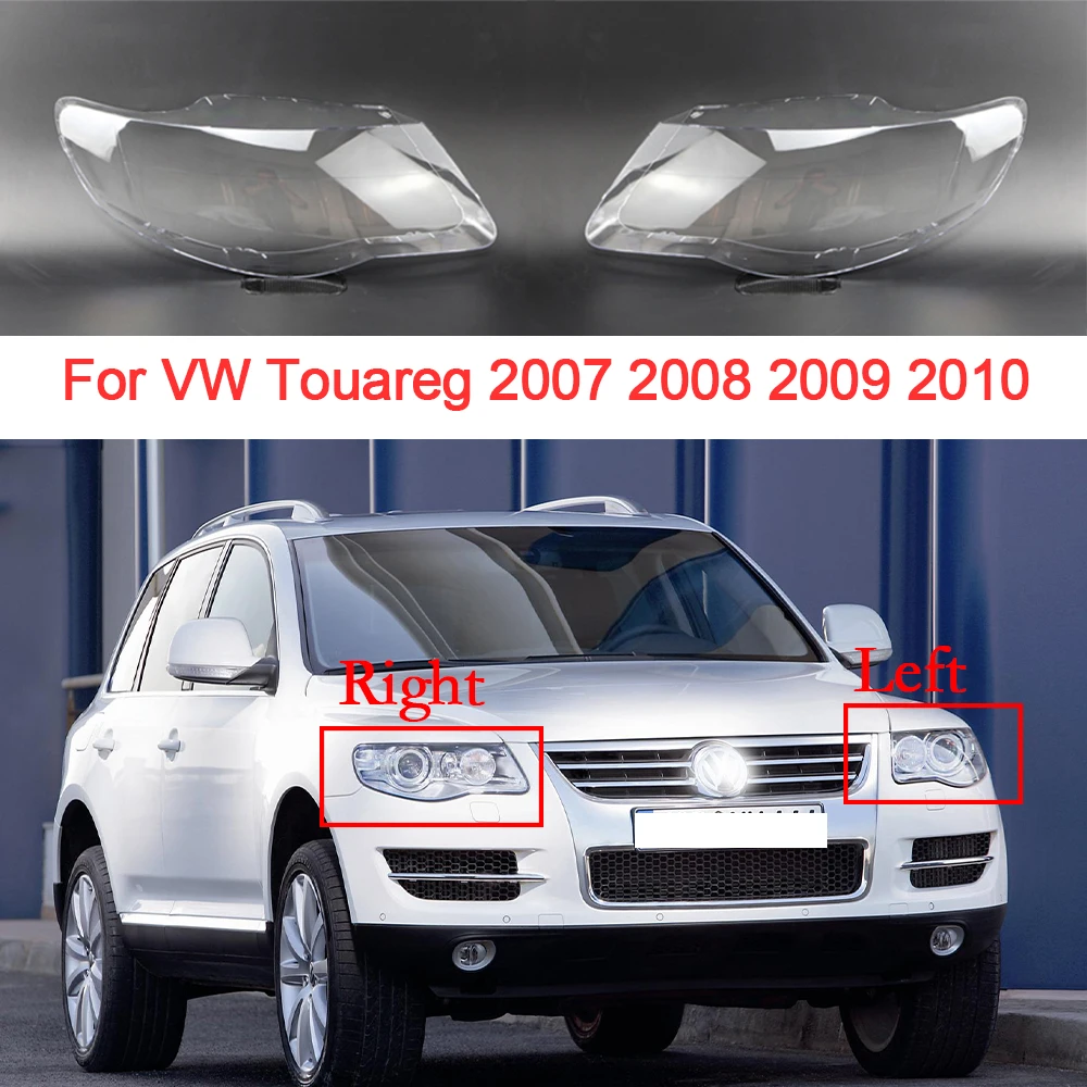 Car-Headlight-Glass-For-VW-Touarege-2007-2008-2009-2010-Left-Right-Lens ...