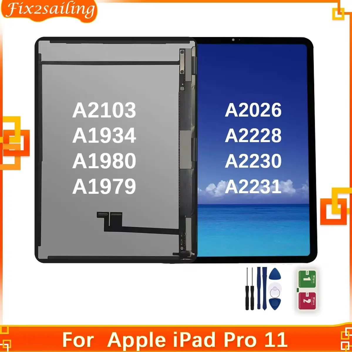 Reemplazo-de-pantalla-t-ctil-LCD-para-Apple-iPad-Pro-11-1st-2nd-A1980 ...