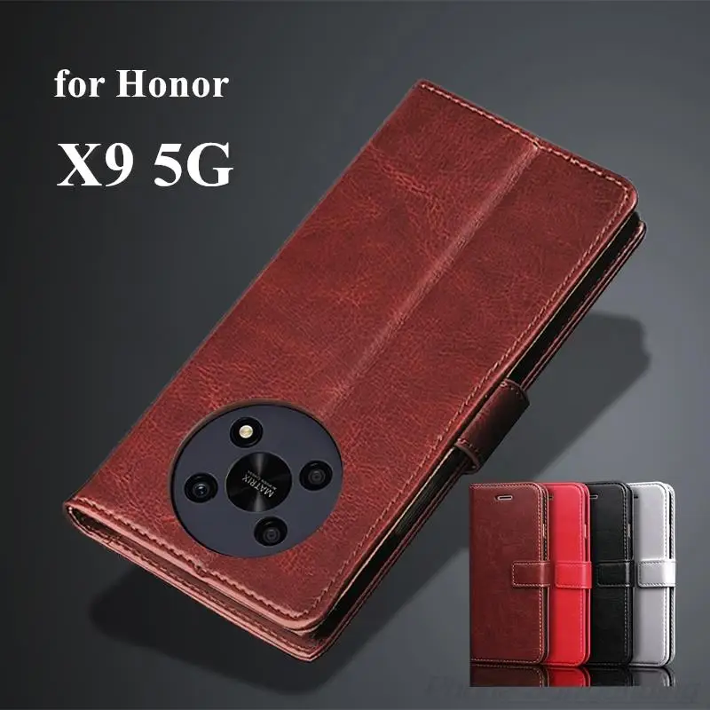 Honor-X9-Luxury-Wallet-Case-for-Huawei-Honor-X9-X9a-5G-Pu-Leather-Case ...
