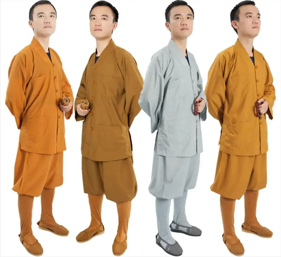 Buddhist Set Shirt Pants Men Women Frock Cotton Thin Clothing Monk ...