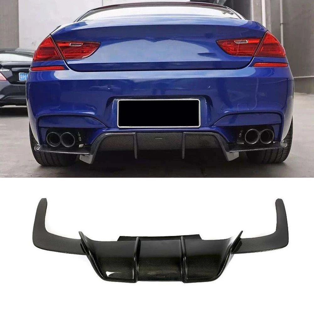 Carbon Fiber M6 Rear Lip Diffuser for BMW F06 F12 F13 M6 Gran Coupe ...
