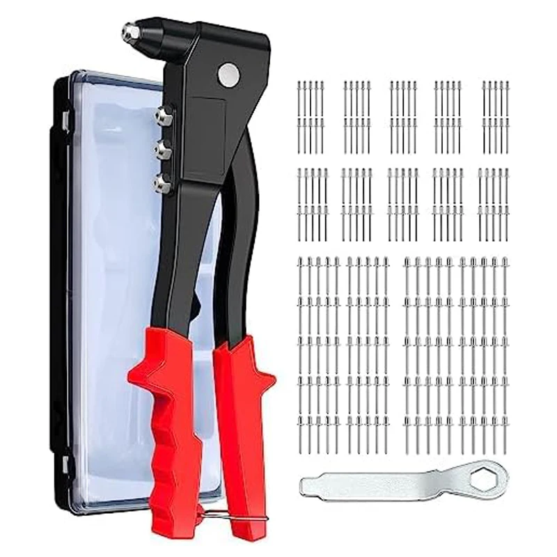 Professional-Pop-Rivet-Gun-Heavy-Duty-Hand-Riveter-Kit-Rivet-Tool-with ...