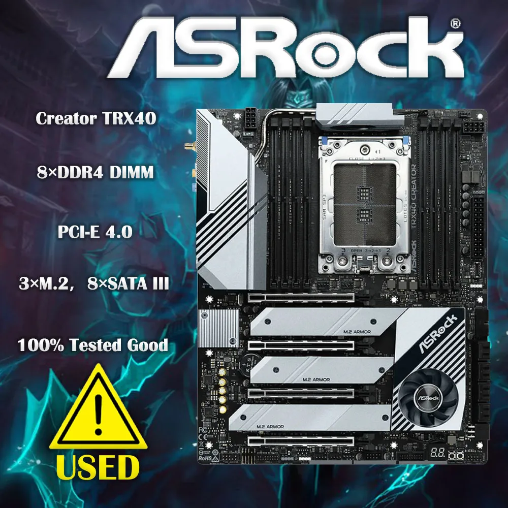 ASRock-Motherboard-TRX40-Creator-AMD-Ryzen-Threadripper-sTRX4-TRX40-Max ...