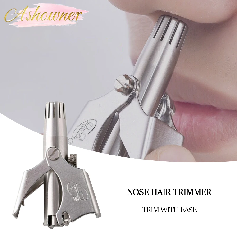 Nose-Trimmer-for-Men-Stainless-Steel-Manual-Trimmer-for-Nose-Razor ...