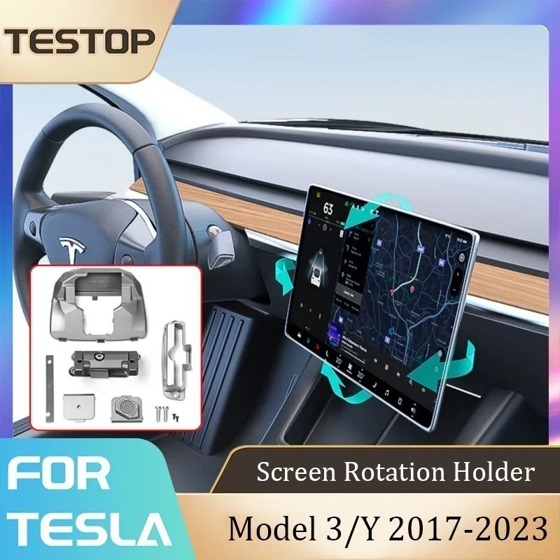 Screen-Rotating-Holder-For-Tesla-Model-3-Model-Y-2021-2022-2023-Central ...