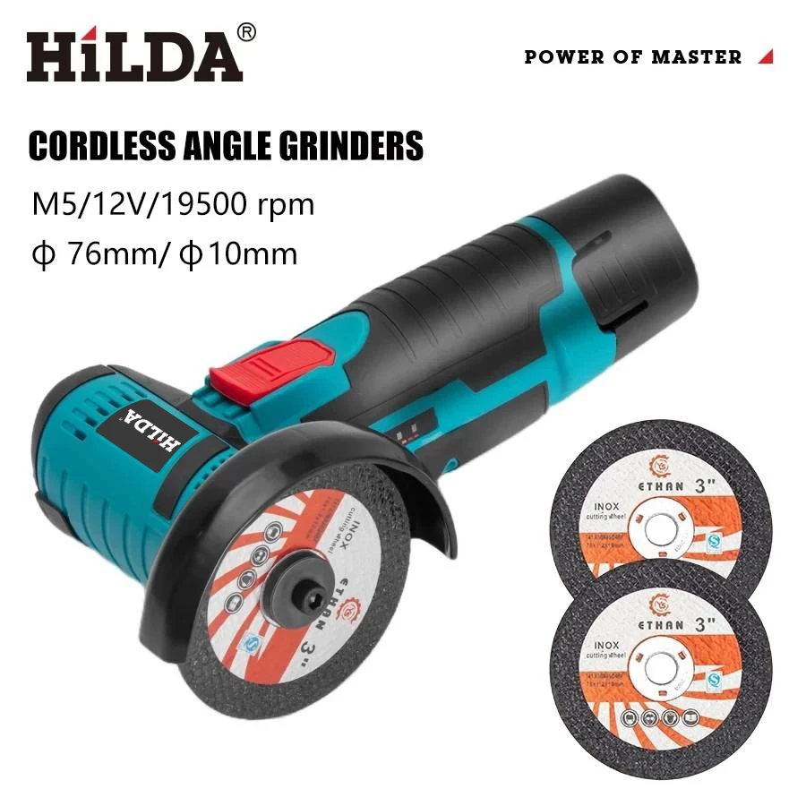 HILDA-12v-Mini-Angle-Grinder-Rechargeable-Grinding-Tool-Polishing ...