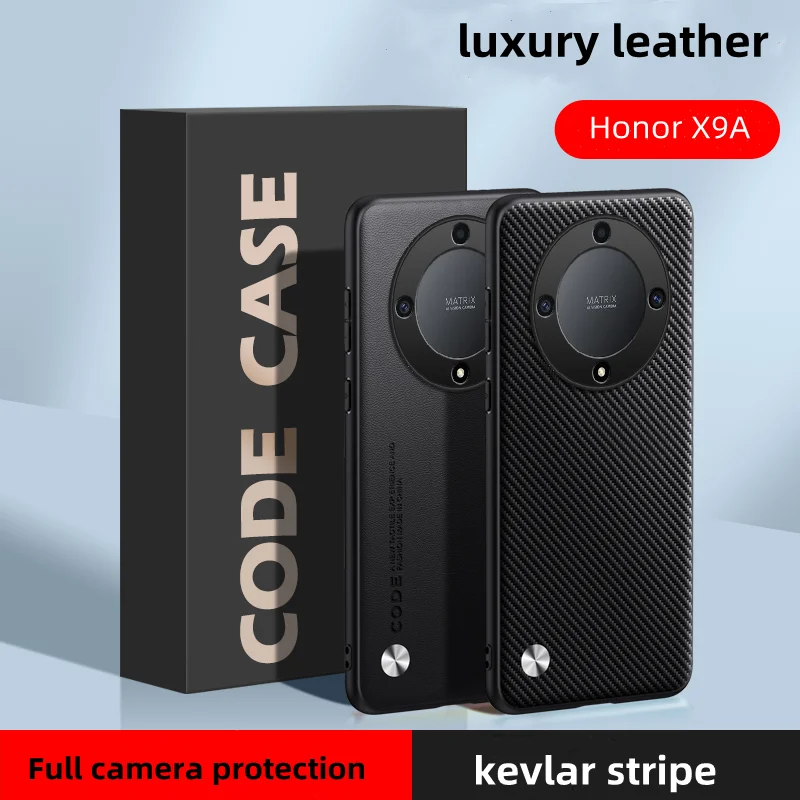 For Honor X9A Case Luxury Leather Camera Protection Shockproof Bumper ...