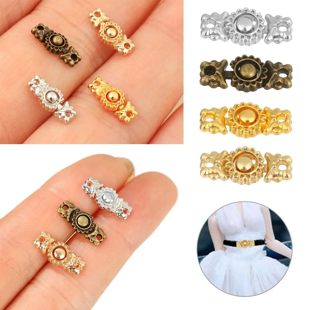 10Sets 10mm Mini Ultra-small Metal Belt Buckle Doll Bags Clothes Shoes ...
