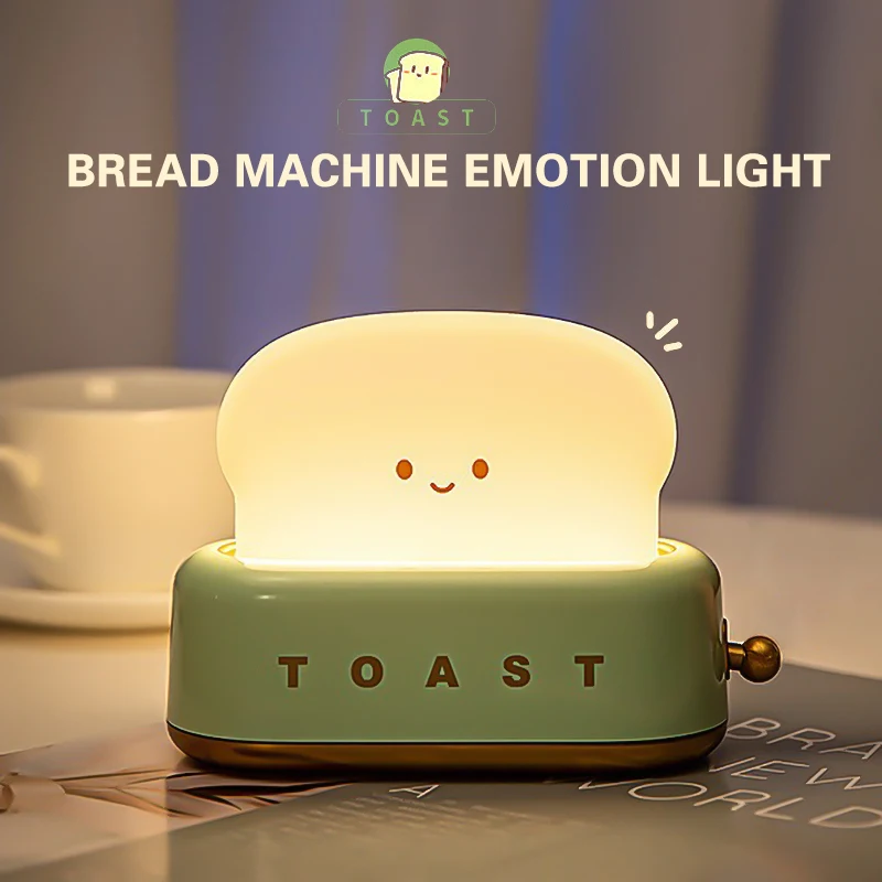 Toasted-cartoon-LED-nightlight-Cute-home-decor-Kawaii-Bread-lamp-Night ...