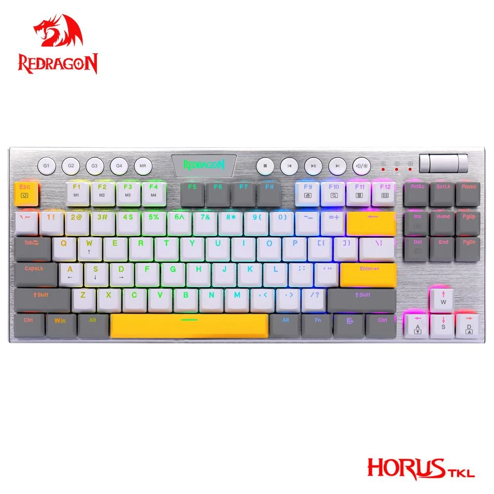 REDRAGON Horus TKL K622 RGB USB Mini Slim Ultra Thin Designed Wired ...