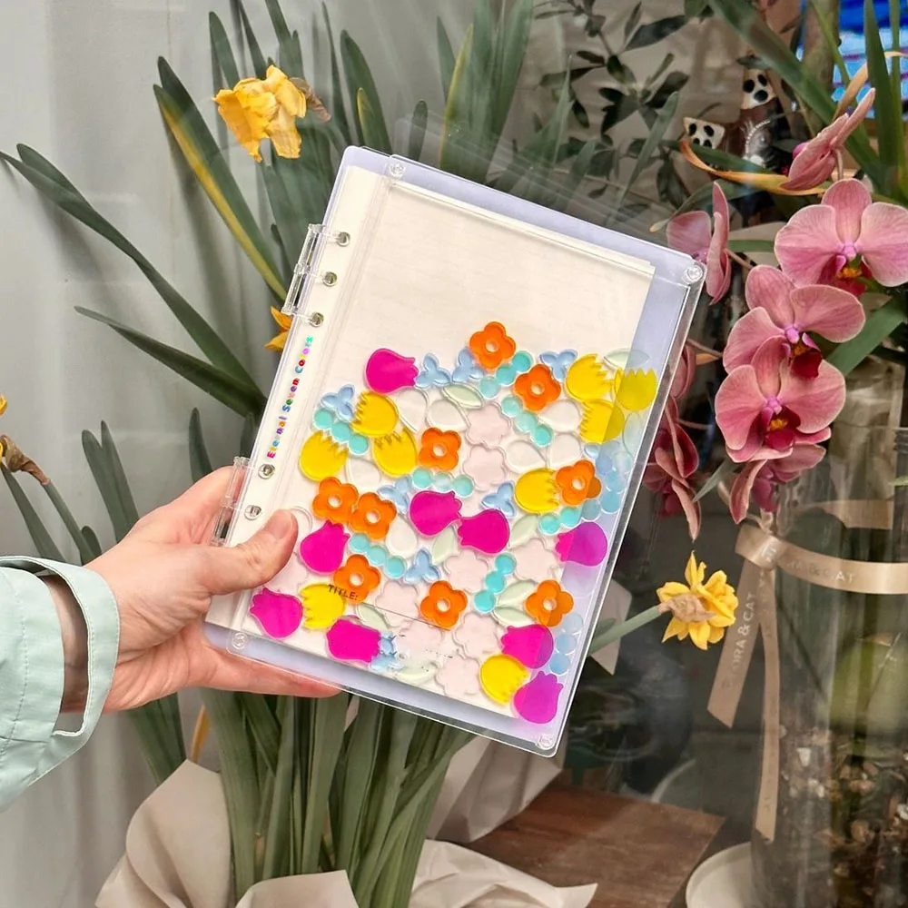 Transparent-And-Visible-Acrylic-Notebook-Diy-Creative-Stationery-A7-A5 ...