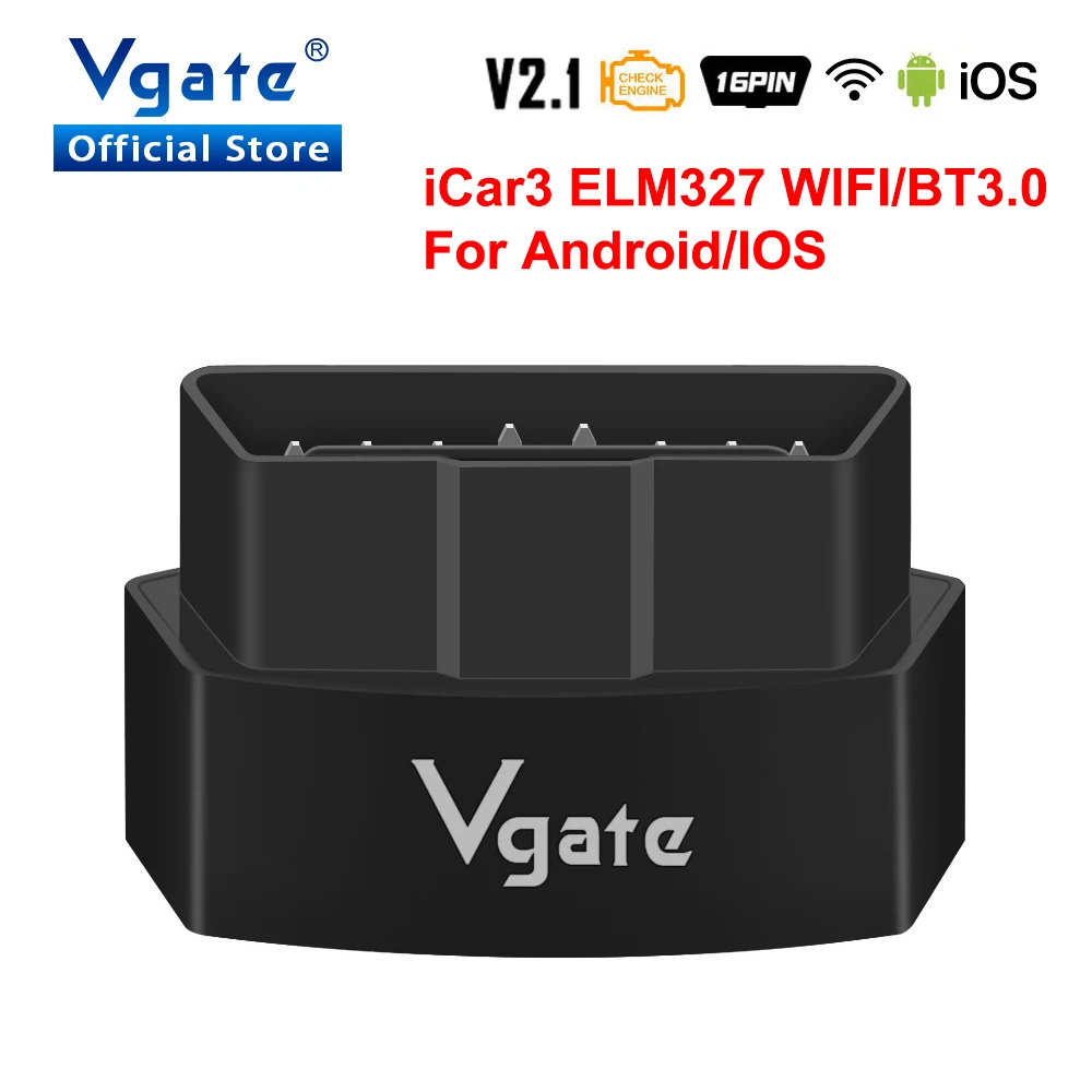 Vgate iCar3 ELM327 wifi For Android/IOS ODB2 Car Diagnostic Scanner wireless ELM 327 V2.1 OBD ...