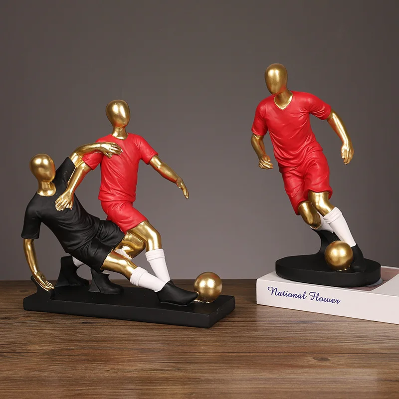 Modern-Creative-Resin-Crafts-Football-Player-Figurines-Desktop-Home ...