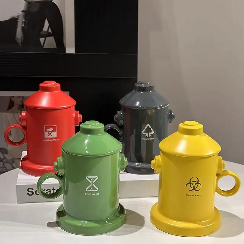 Fire Hydrant Cup Fire Department Coffee Mug Funny Fire Extinguisher Mug ...