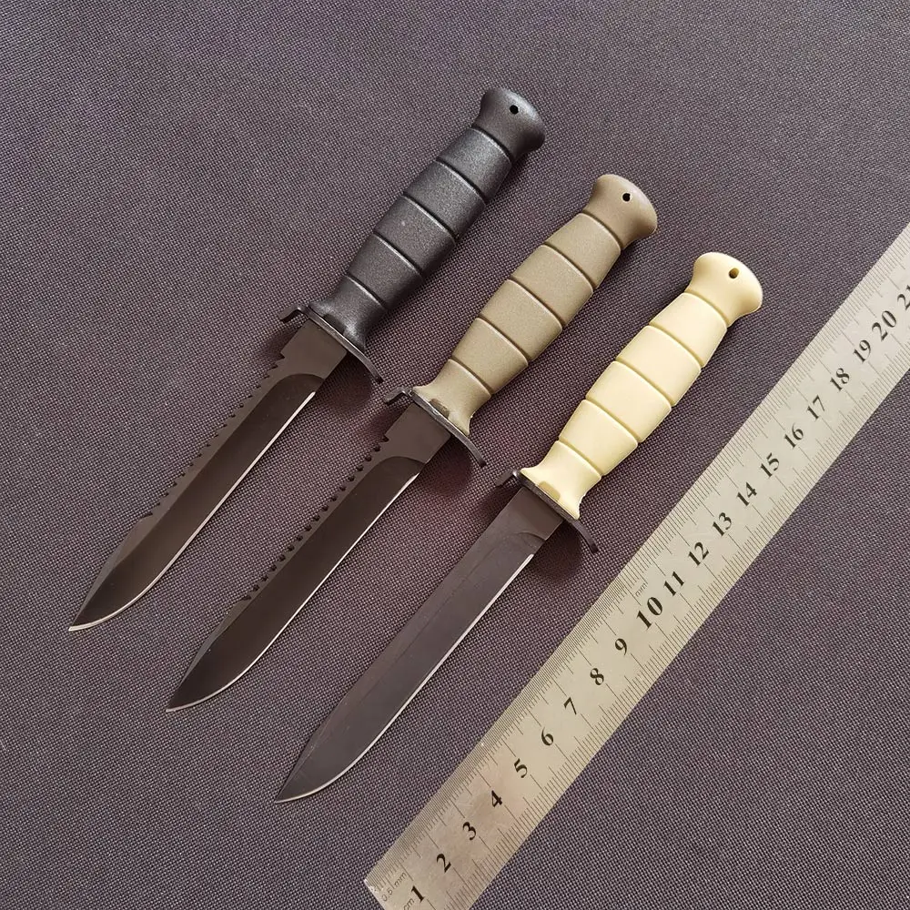 MACROZ GLOCK Fixed Blade Straight Knife PP Handle Outdoor Survival ...