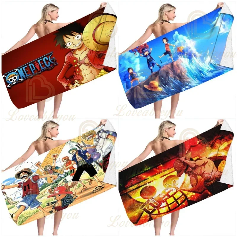 Anime-One-Piece-Monkey-D-Luffy-Toalla-de-ba-o-Kawaii-para-adultos ...