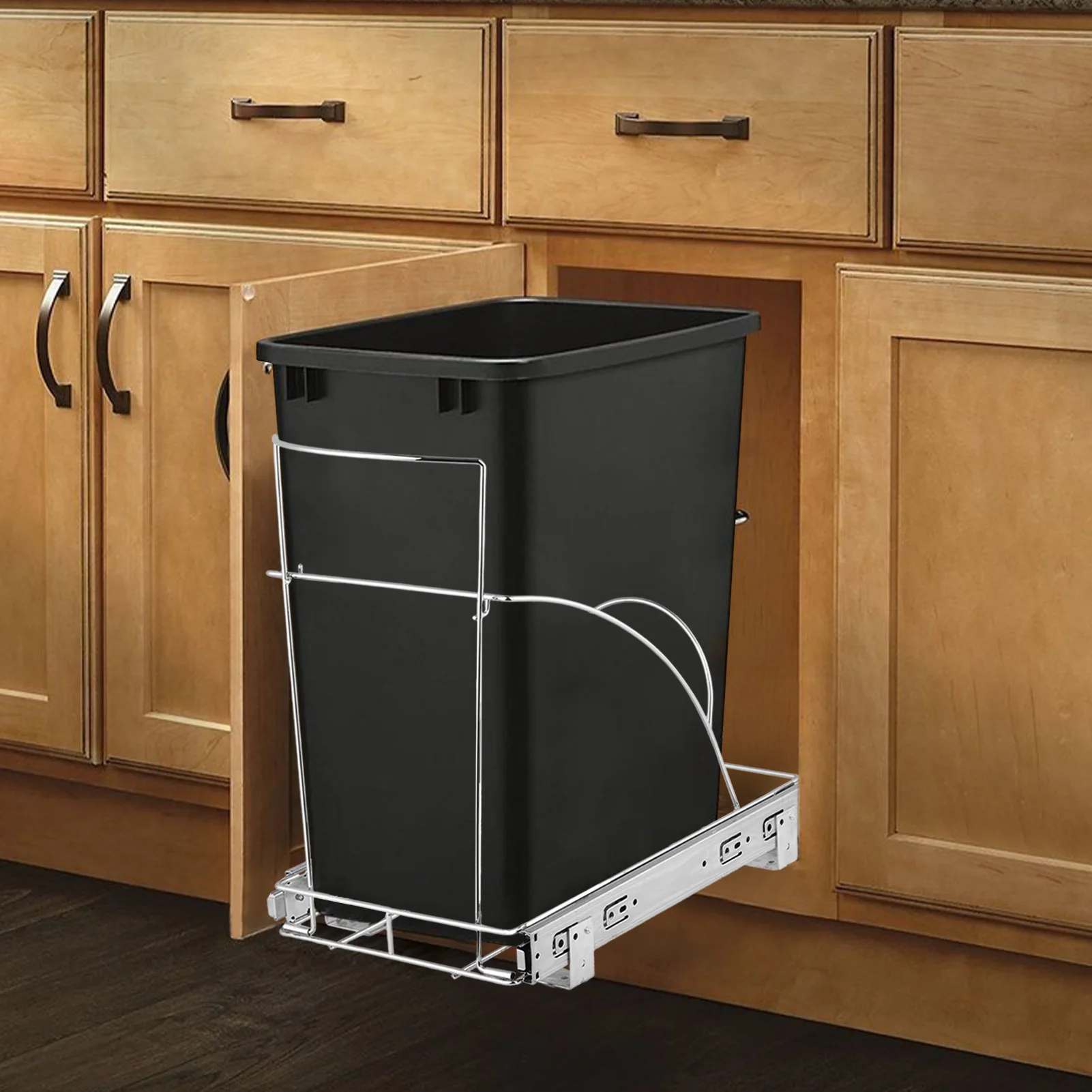 Roll Out Drawers For Trash In Kitchen