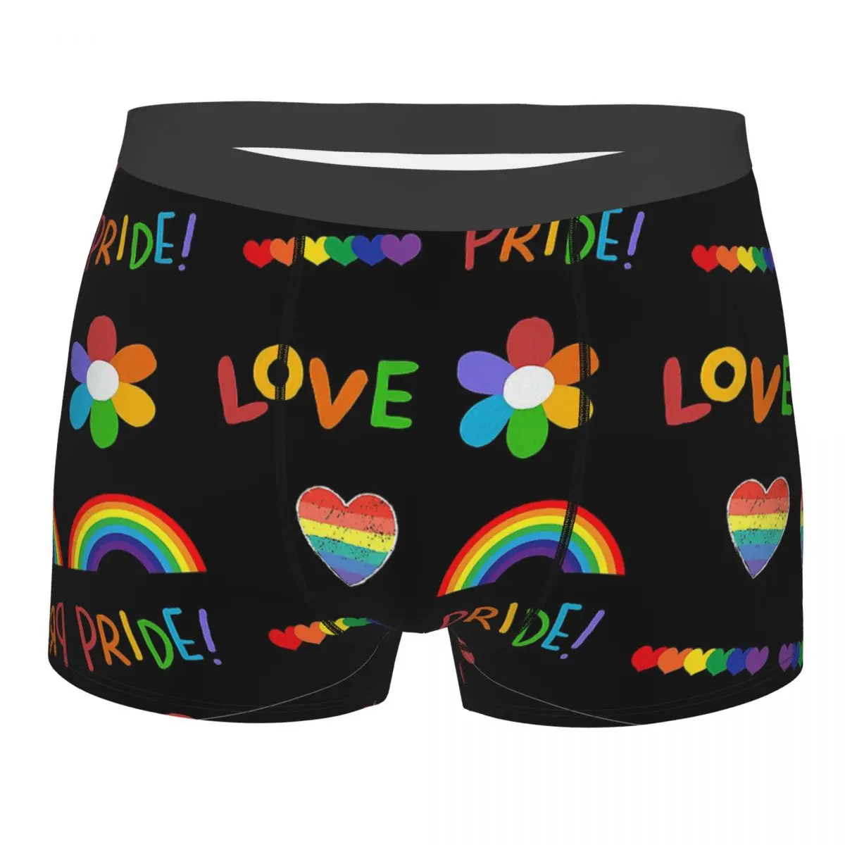 Black Pride Allyship LGBT Love Rainbow Underpants Breathbale Panties ...