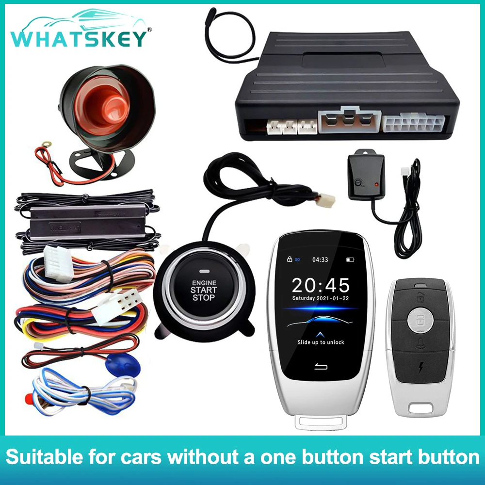 Global Universal TK900 LCD Smart Key Start Stop Keyless Entry System ...